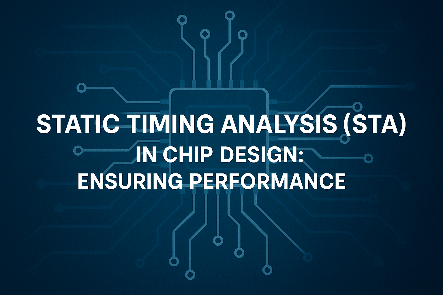 Static Timing Analysis (Sta) In Chip Design: Ensuring Performance - I ...