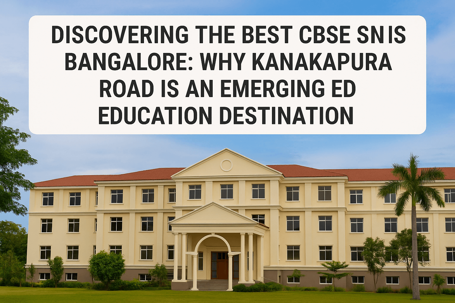 Best CBSE Schools in Bangalore | Top Schools in Kanakapura Road